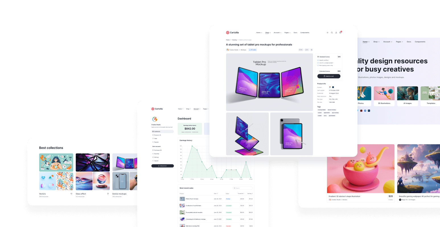 Cartzilla | Multipurpose E-Commerce React / Next.js Bootstrap Template